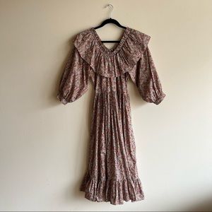 Doen | Dresses | Doen Darcy Dress Red Liberty Chive | Poshmark